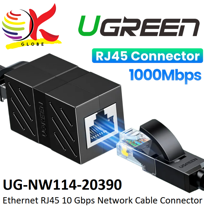 UGREEN RJ45 CONNECTOR NETWORK GIGABIT ETHERNET EXTENDER ADAPTER, SUPPORT UP TO 1000MBPS LAN ...