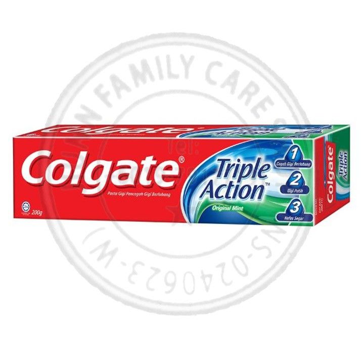 Colgate Triple Action Toothpaste Twin Pack (200g x 2) | Lazada