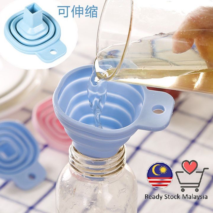 JCBEAUTYIST Silicone Foldable Funnel Flexible Kitchen Funnel Mold ...