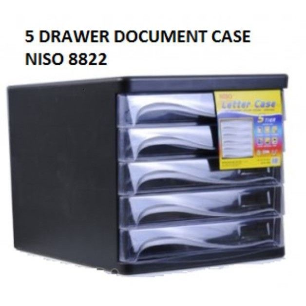 Niso Letter Case 5-Tier (Art No: 8822) | Lazada