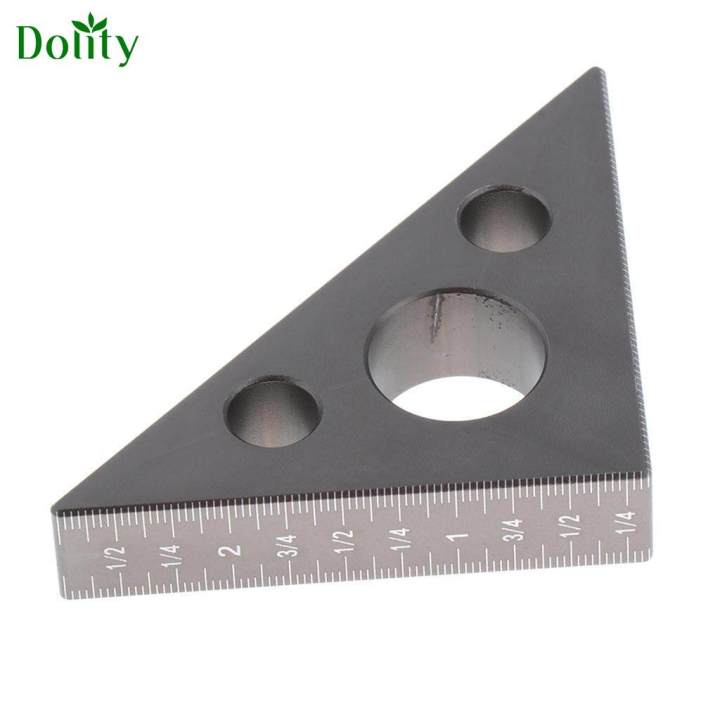 Dolity Aluminum Alloy 45 Degree Triangle Square Ruler Angle Measuring ...