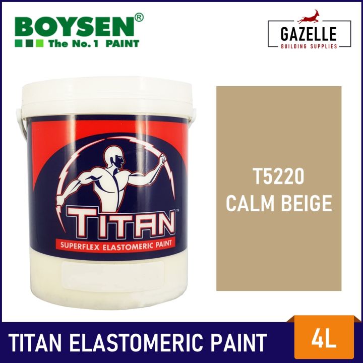 Titan Elastomeric Paint Calm Beige - 4L | Lazada PH