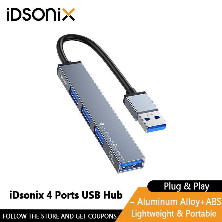 iDsonix Portable 4 in 1 USB-A Laptop USB A Hub Multiport Adapter ... iDsonix Portable 4 in 1 USB-A Laptop USB A Hub Multiport Adapter ...
