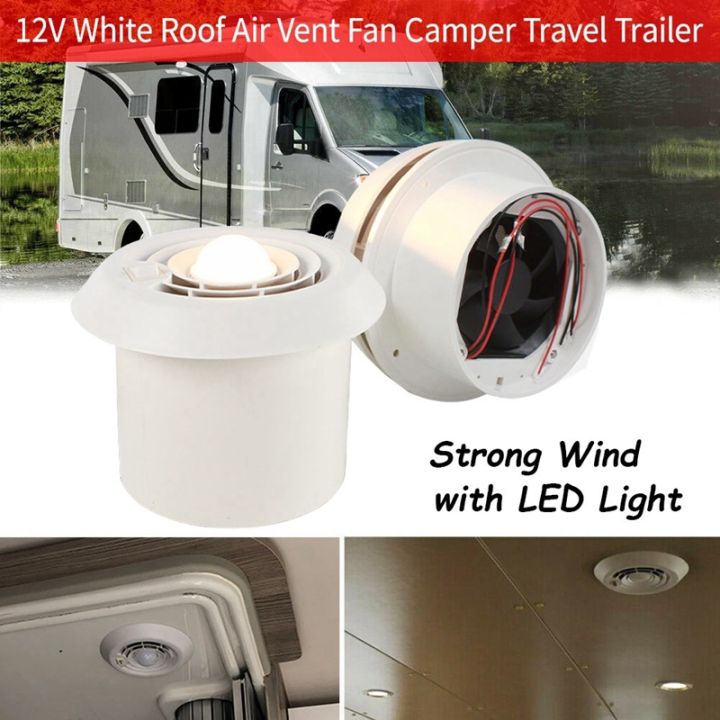 12V RV Roof Ventilation Ceiling Exhaust Fan Grille Strong Wind Fan with ...