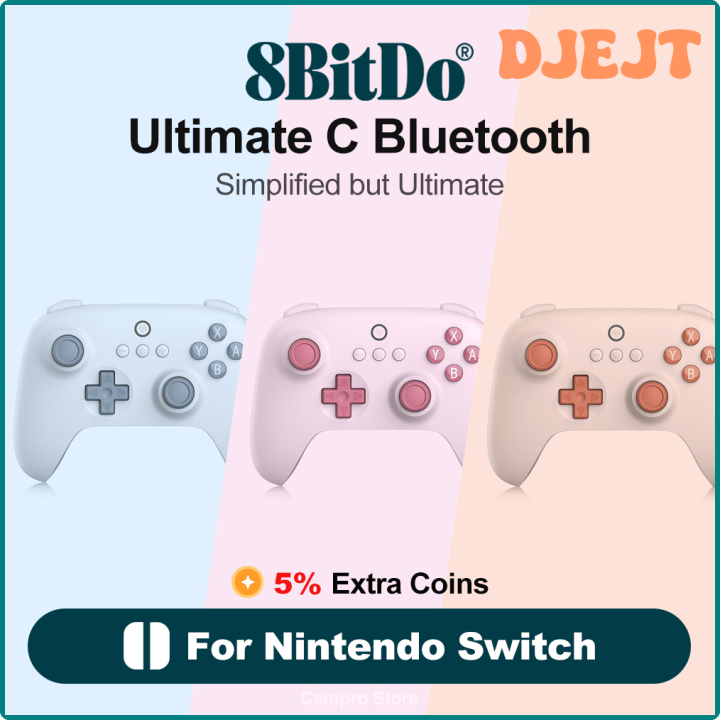 DJEJT 8Bitdo Ultimate C Bluetooth Nintendo Switch OLED Lite Wireless Controller Gamepad ...