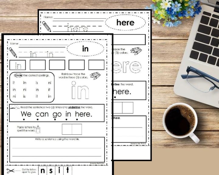 Mama Sight Word and High Frequency Word Worksheets for preschool ...