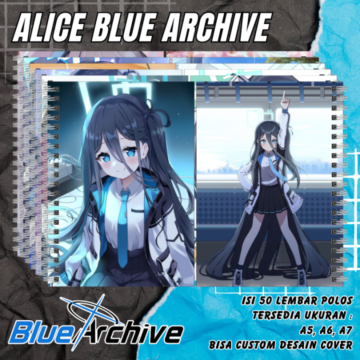 NOTE BOOK ANIME ALICE BLUE ARCHIVE / NOTEBOOK ANIME ALICE BLUE ARCHIVE ...