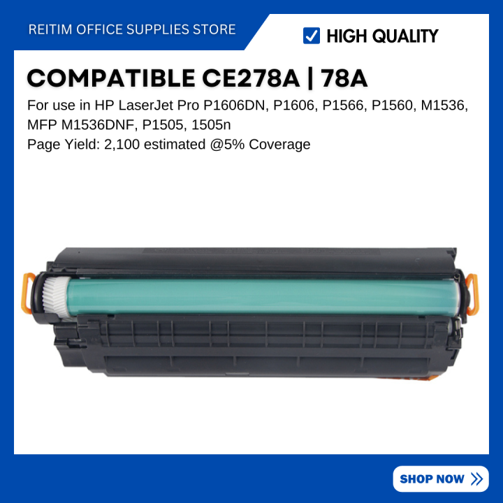 RTS Compatible CE278A 78A Black Toner Cartridge | Lazada PH
