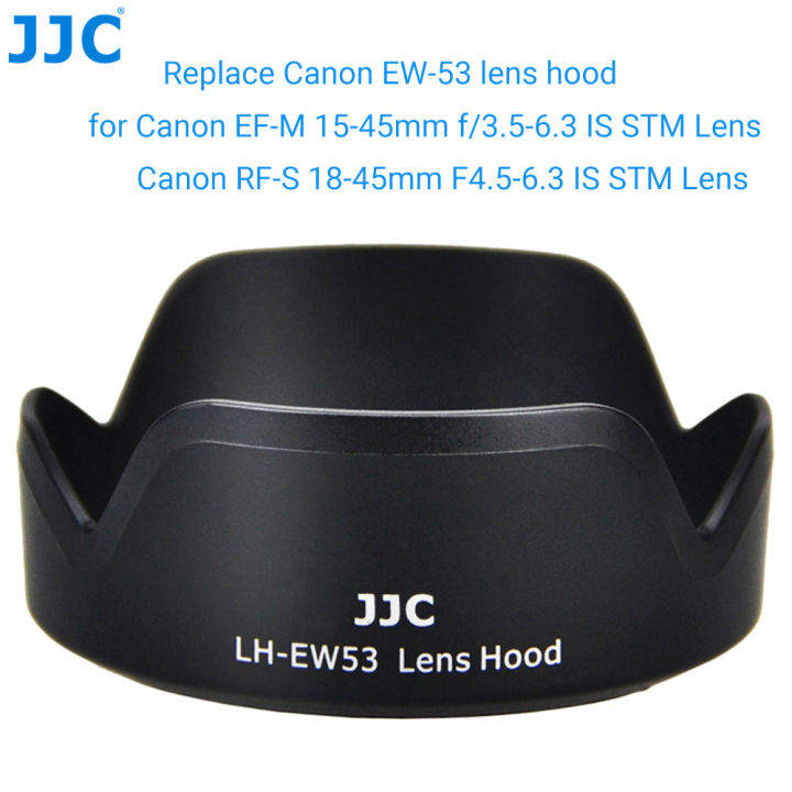 JJC Lens Hood Shade Camera for Canon EF-M 15-45mm f/3.5-6.3 IS STM Lens ...
