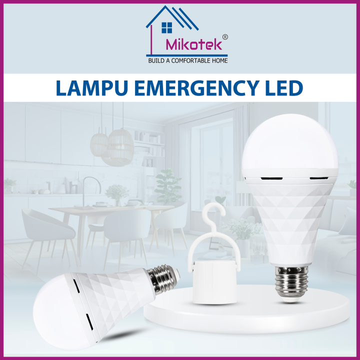 Lampu Emergency LED Mikotek / Lampu LED Portable 10W 15W 23W Cahaya ...