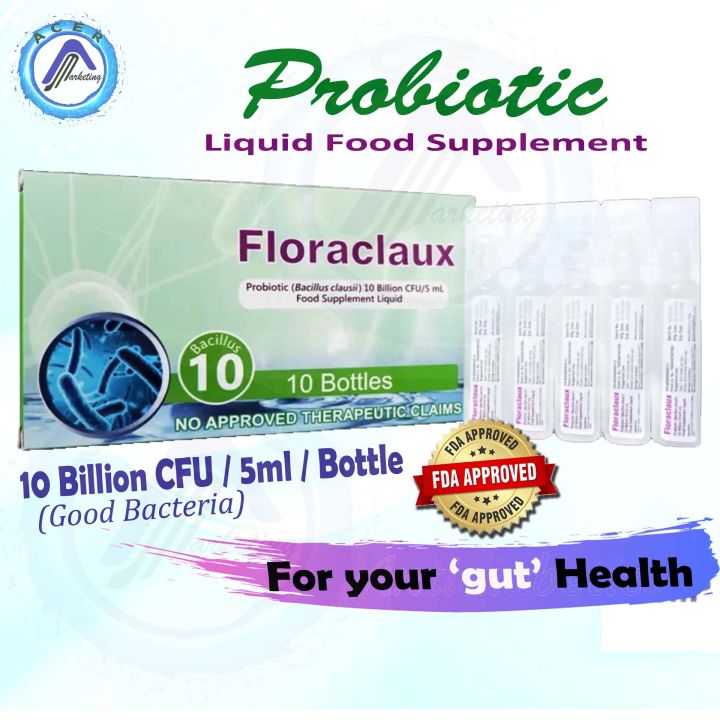 Floraclaux Probiotic 10 Billion CFU/5ml | Lazada PH