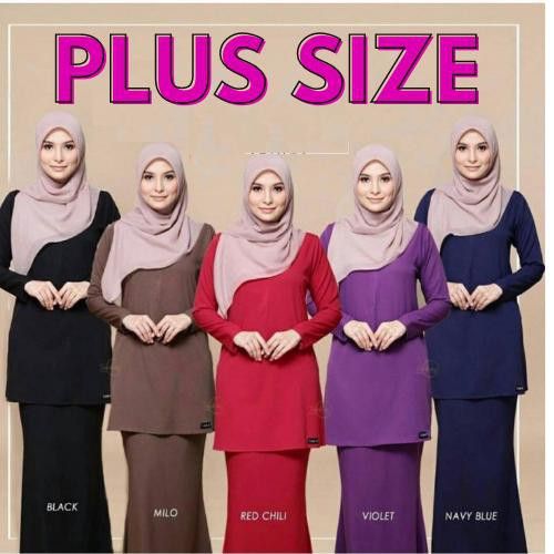 [Pastelbutik] BAJU KURUNG MODEN (PLUS SIZE ONLY) | Lazada