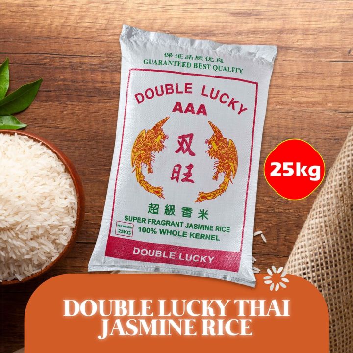 Double Lucky Thai Jasmine Rice 25Kg | Lazada Singapore