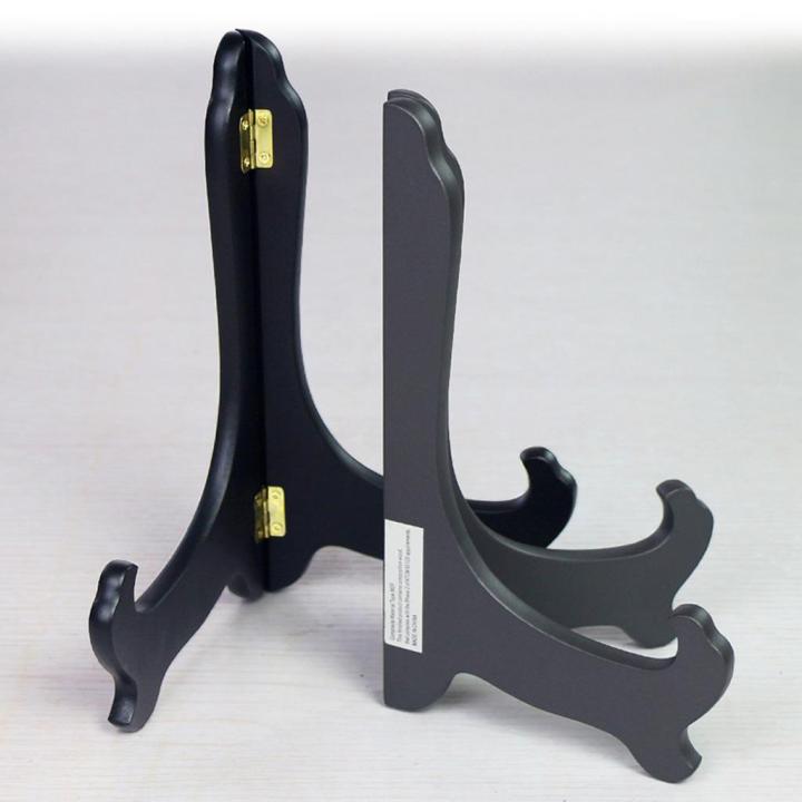LazaraSale Heavy Duty Wooden Foldable Display Easel Stand Dish Plate ...