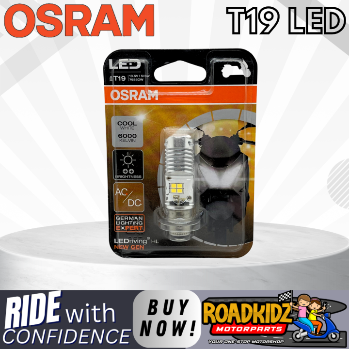 ORIGINAL OSRAM T19 LED HEADLIGHT COOL WHITE | Lazada PH