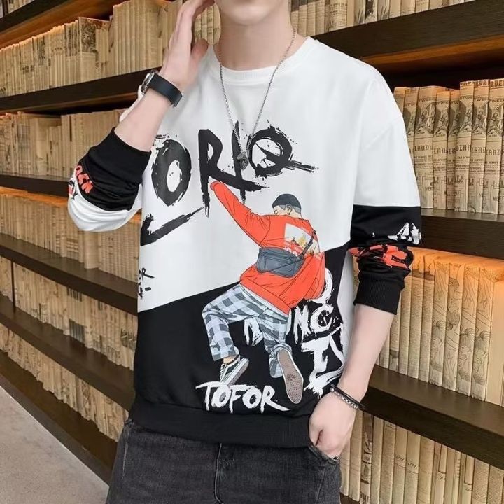 Lark shop เสื้อแขนยาว เสื้อหนาว แฟชั่นฮิปฮอป สไตล์เกาหลี รุ่นหลวม ...