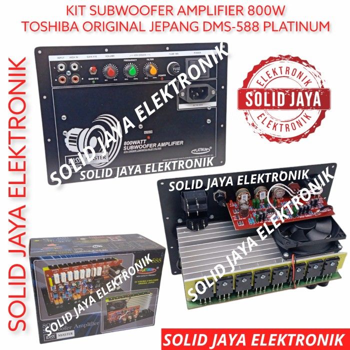 POWER SUBWOOFER AMPLIFIER 800W DMS 588 DMS-588 DMS588 KIT SUBWOOFER ...