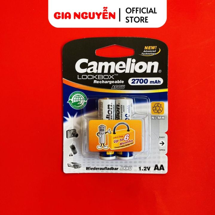 Pin sạc tiểu AA Camelion 2700 mAh vỉ 2 viên CHÍNH HÃNG Pin - Gia Nguyễn ...