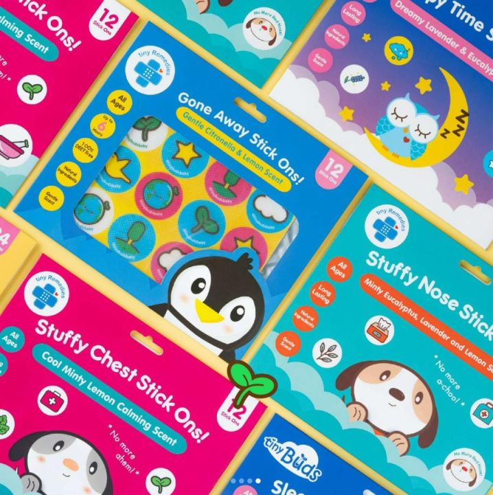 Tiny Remedies Stick Ons Collection: (Gone Away, Stuffy Chest, Sleepy ...