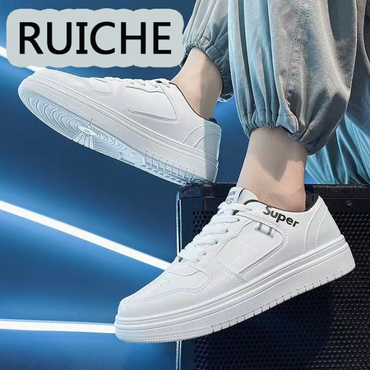 JAY_STORE รองเท้าผ้าใบผู้ชาย หนังPU รองเท้ากีฬาผช รองเท้าแฟชั่นผู้ชาย สไตล์เกาหลี YD23040704 ...