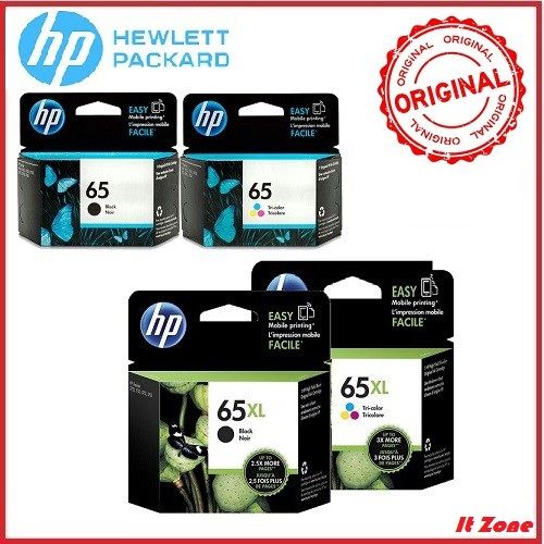 HP 65 / 65XL INK BLACK / TRI-COLOR | Lazada
