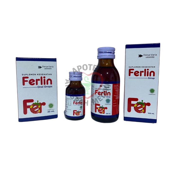Ferlin Syrup 100Ml Vitamin Dan Zat Besi | Lazada Indonesia