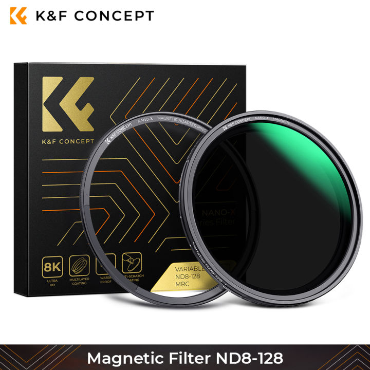K&F CONCEPT ND8-128 Magnetic Filter HD with Magnetic Attachment Ring ...