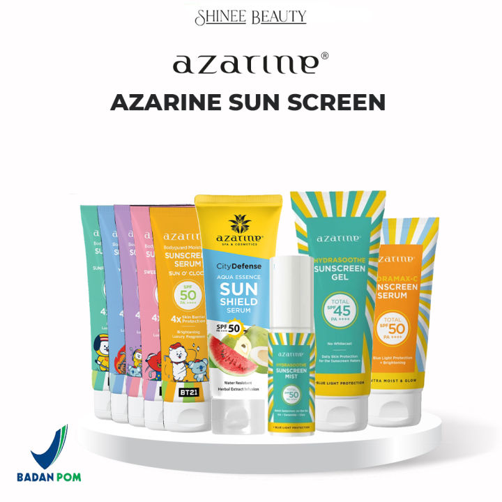 Azarine Hydrasoothe Sunscreen Gel SPF45 PA++++ 50mL | Sunscreen Mist ...