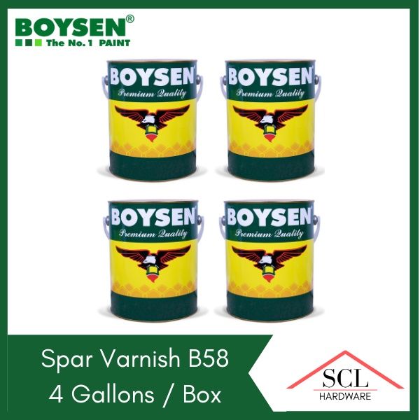 BOYSEN Spar Varnish B-58 Gallon (1 box of 4 Gallons) | Lazada PH