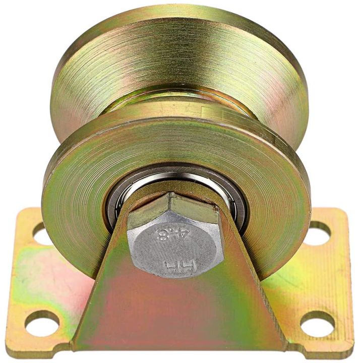 2 Inch V-Groove Wheel Sliding Gate Track Rolle Heavy Duty Rigid Caster ...