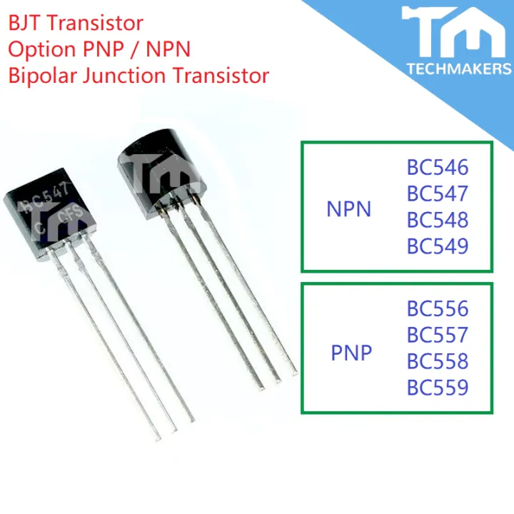 BC546 BC547 BC548 BC549 BC556 BC557 BC558 BC559 NPN PNP Bipolar ...