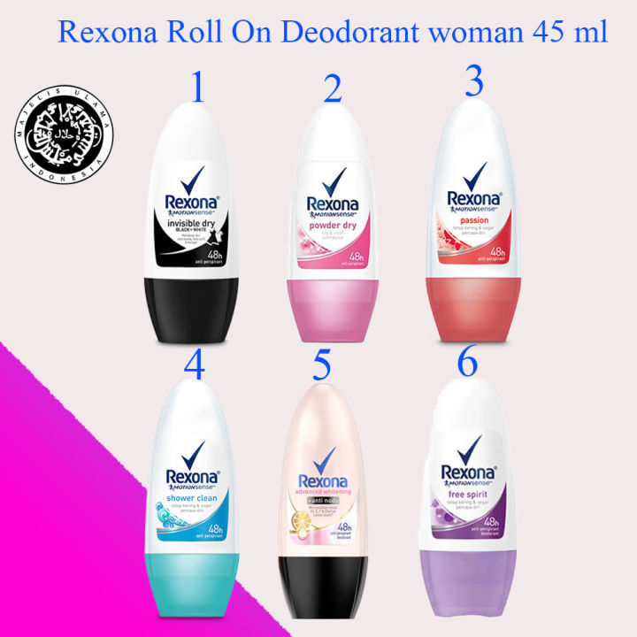 Rexona Women Anti-Perspirant Deodorant Roll On 45Ml | Lazada Indonesia