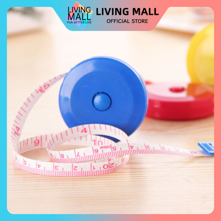 Pita Pengukur Mini 150CM / Meteran Gulung Putar Pengukur Penjahit ...