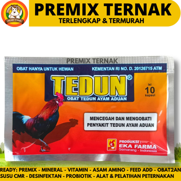 TEDUN 10 KAPSUL - Obat Ayam Aduan Turun Urat Ayam Pincang | Lazada ...