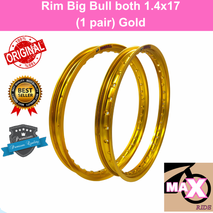 Rim Big Bull both 1.4x17 (1 pair) Gold | Lazada PH