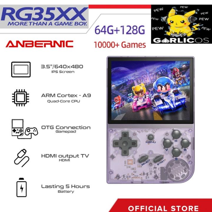 RG35XX Handheld Game Console 3.5Inch IPS Screen Gameboy 10000+ Retro ...