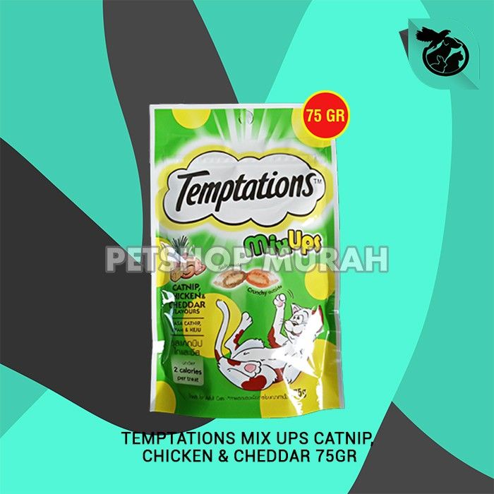Snack Cemilan Kucing Cat Treat Temptations Mix Up 75 Gram | Lazada ...