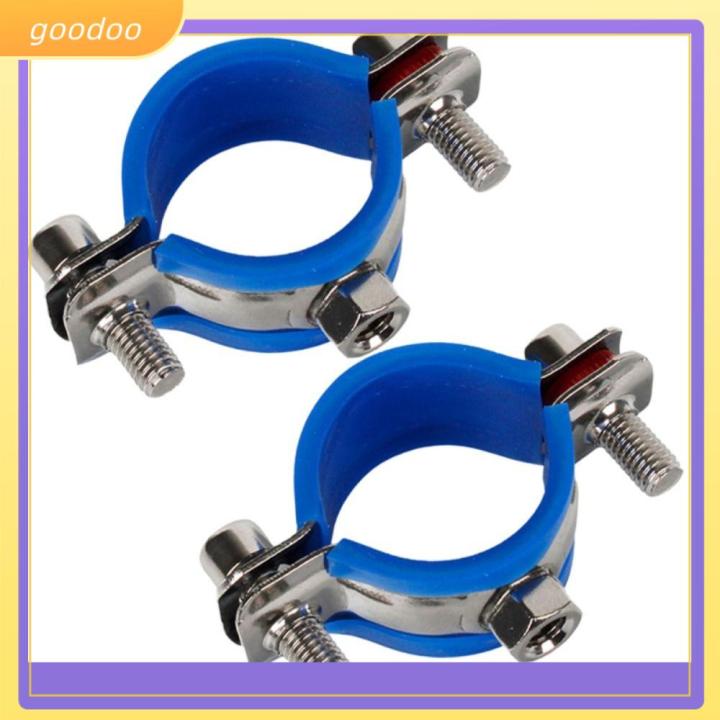 GOODOO 1Pcs อุปกรณ์ยึด ที่หนีบท่อกลม ฟิตติ้งท่อ ห่วงน๊อต ตัวยึดคลิปหลอด ...