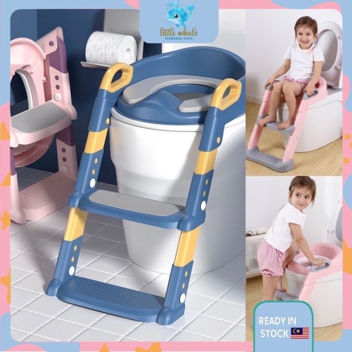 ☼Toilet Bowl Potty Training Seat with Adjustable Ladder Nursery for ...