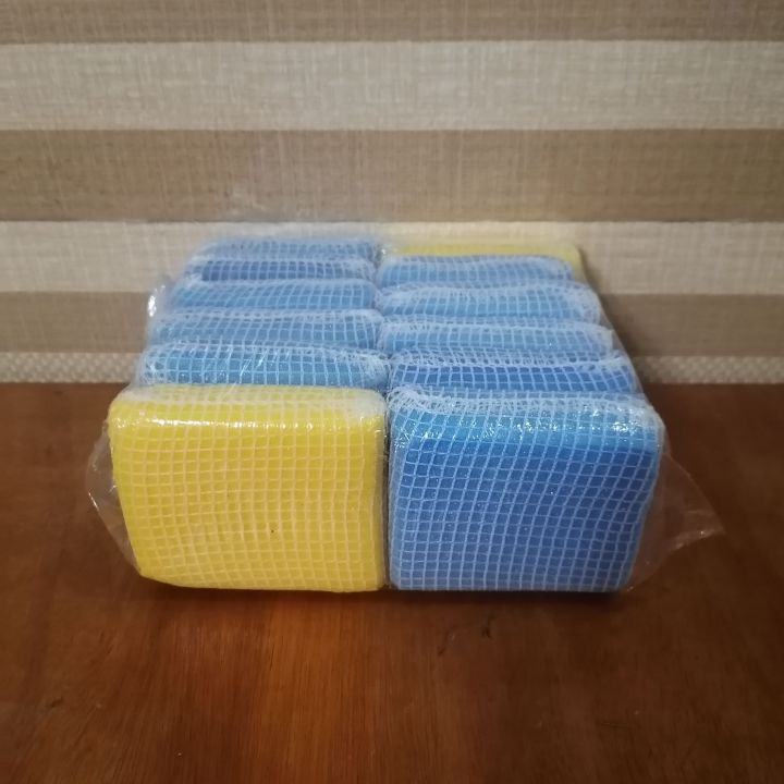 Foam Brite / Dishwashing Sponge with Net (12pc) | Lazada PH