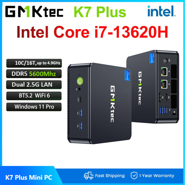 GMKtec K7 Plus Intel i7-13620H Gaming Mini PC 10C/16T Windows 11 Pro ...