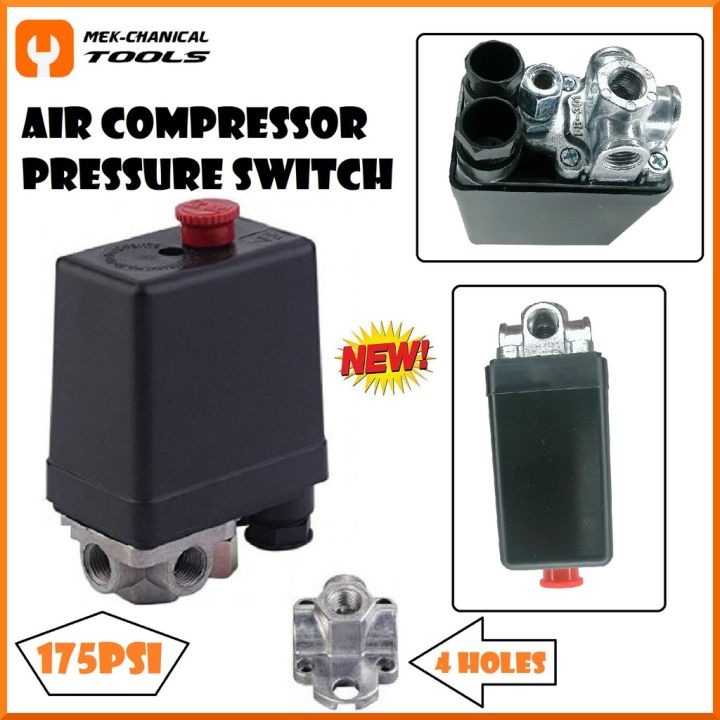 Air Compressor Pressure Switch 4 Holes 175 PSI | Lazada PH
