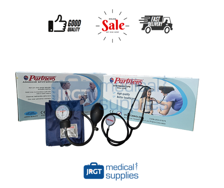 Partners BP Apparatus Set (Aneroid Sphygmomanometer with Stethoscope ...
