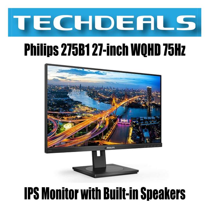 Philips 275B1 27-inch WQHD 75Hz IPS Monitor with Built-in Speakers | Lazada Singapore