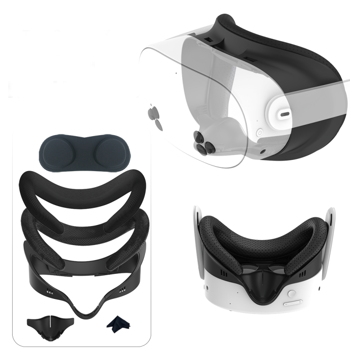 Face Cover Replacement for Meta Quest 3S VR Headset PU Leather Pad Face ...