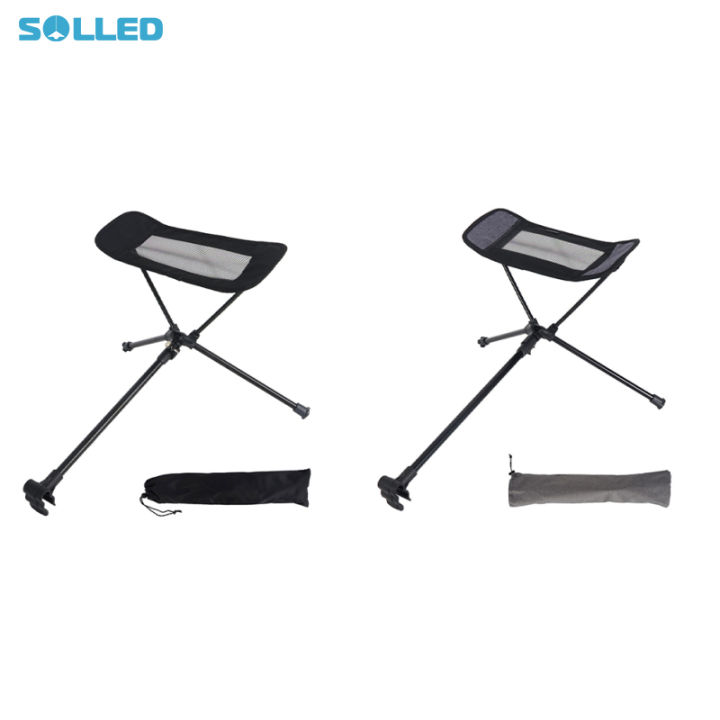 Folding Chair Retractable Footstool Leg Rest Portable Outdoor Recliner ...