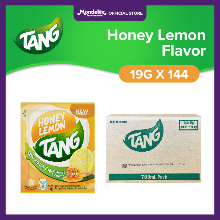 Tang Instant Drink Mix - Honey Lemon Flavor 19g with Vitamins and ...
