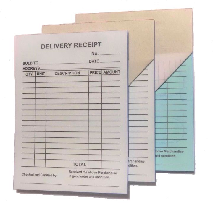 Delivery Receipts Carbonized 5 pads | Lazada PH