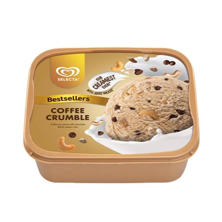 Selecta Supreme Coffee Crumble Ice Cream (1.3L) - [Same Day Delivery ...