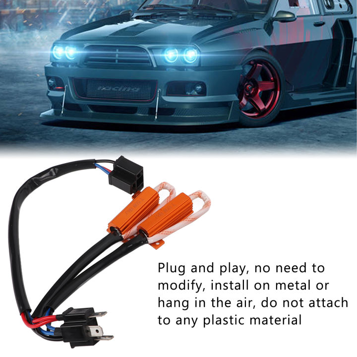 H7 LED Error Code Resistor 2PCS H7 LED Decoder Resistors - 50W 8Ω Error ...